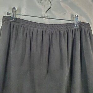 joanna | Skirts | Joanna Long Skirt Black 5 Back Slit Elastic Waist ...